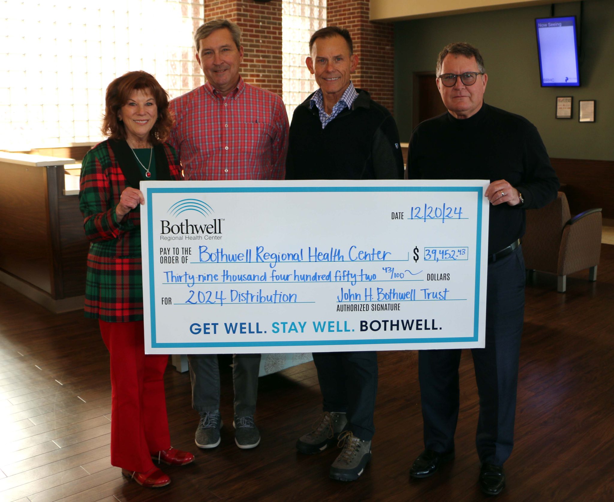 John H. Bothwell Hospital Trust makes donation to Bothwell Regional ...